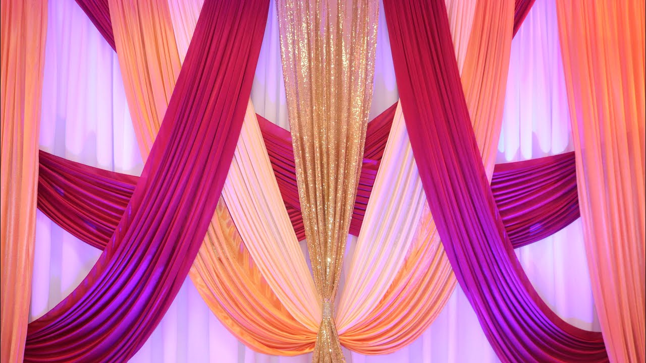 DIY: STAGE BACKDROP | BACKDROP TUTORIAL | BACKDROP DRAPING - YouTube