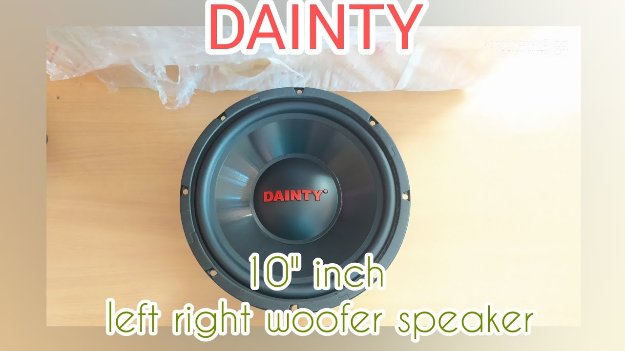 DAINTY 10" INCH LEFT RIGHT WOOFER SPEAKER 🔊 ...