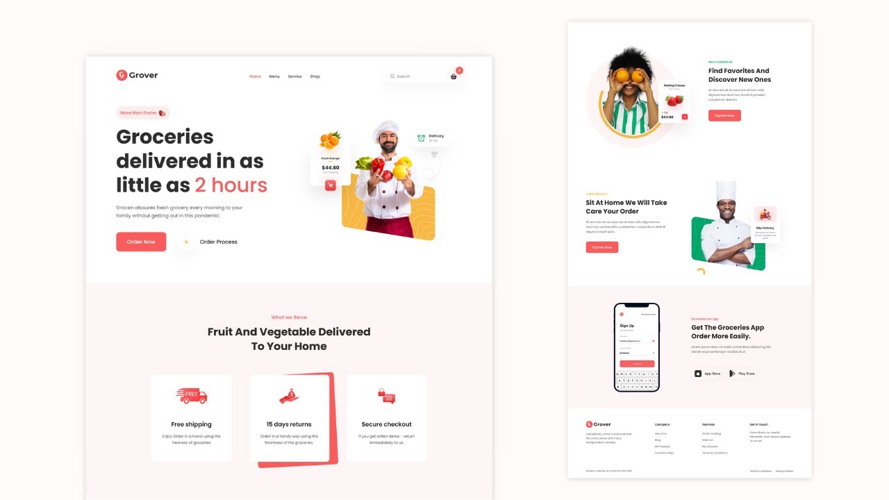 How To Make A Website Using Html And Css Complete Responsive Website Design Tutorial For 5330