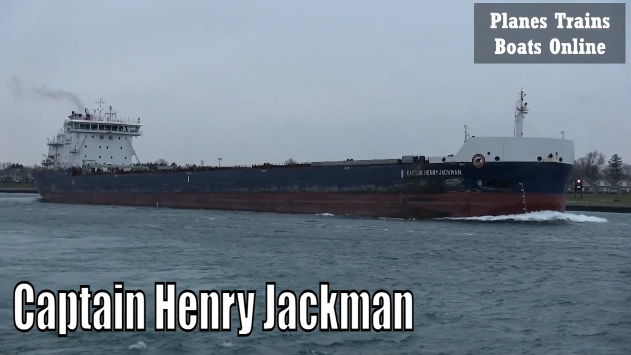 Captain Henry Jackman 226m 741ft Bulk Carrier Cargo Ship In St Clair ...