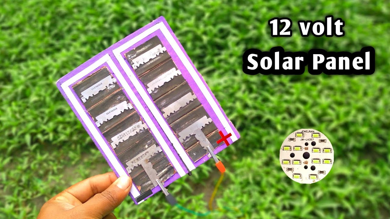 How To Make Solar Panel At Home Using Blades 12Volt Solar Panel how-to-make-solar-panel-at-home-using-blades-12volt-solar-panel