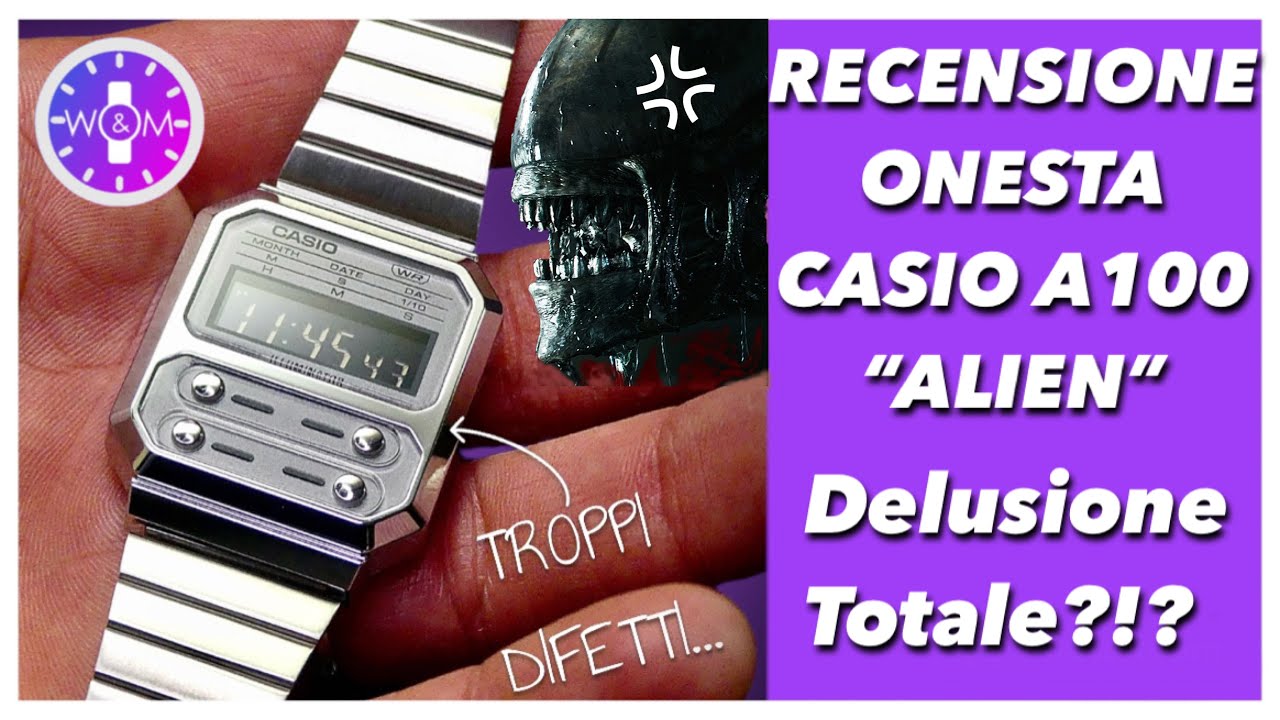 CASIO, stavolta mi hai DELUSO - Recensione A100 Ripley "ALIEN" Watch ...
