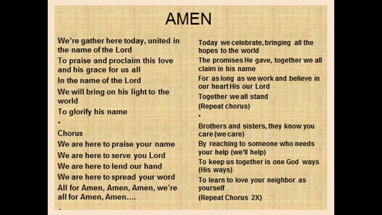 AMEN Praise - YouTube