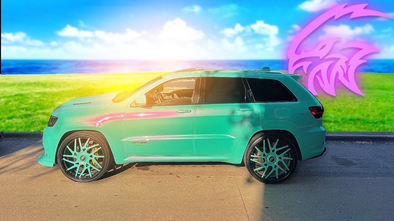 FIRST DRIVE IN MY CUSTOM PAINTED TRACKHAWK!! - YouTube