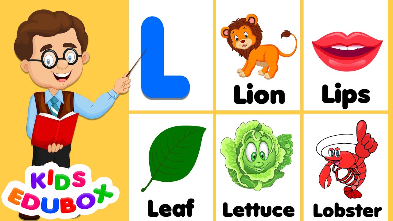 Learn 8 Words From L For Kids | Words That Start With L | Kids Learning ...