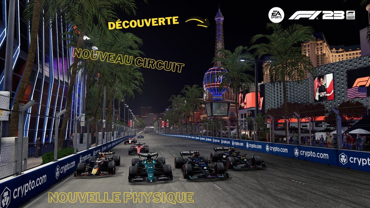 Je découvre F1 23 et c'est incroyable!!! I Las Vegas course, découverte ...