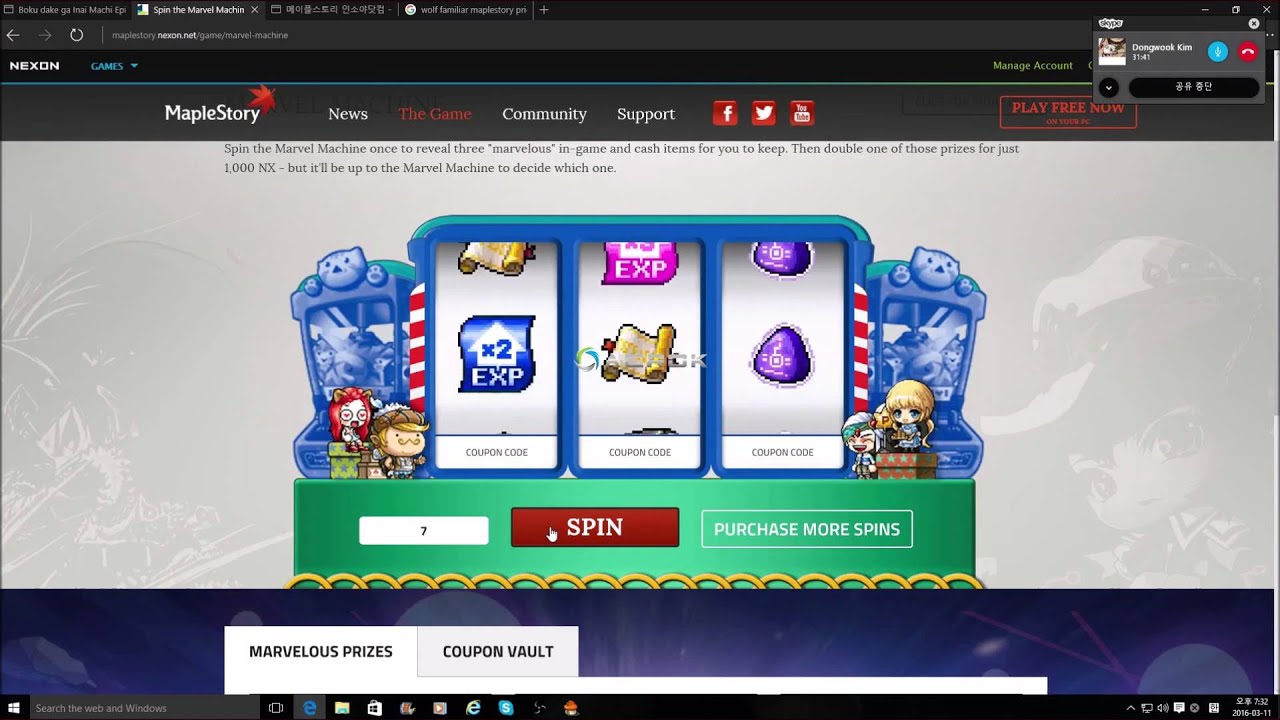 Maplestory Marvel Machine #2 200k NX+ - YouTube