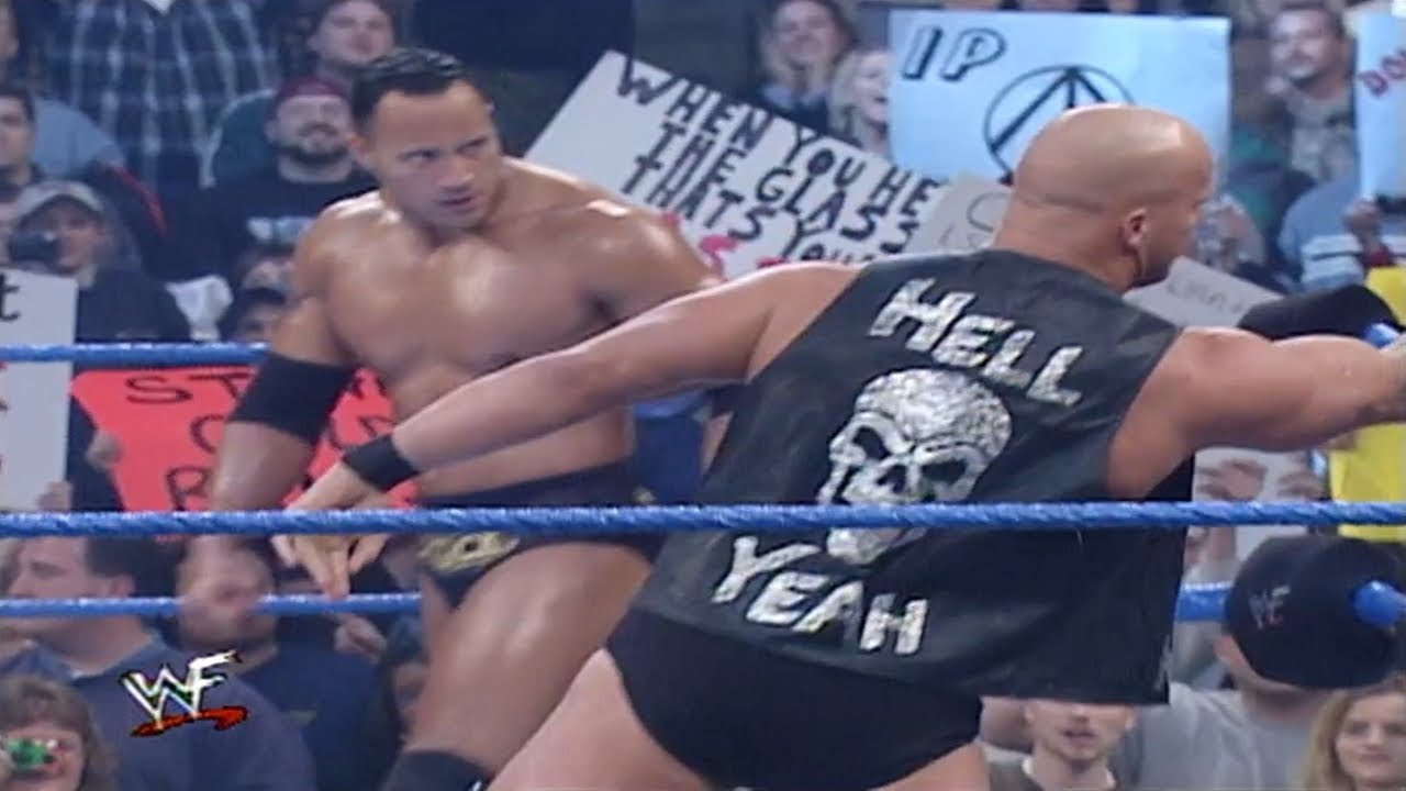 Stone Cold & The Rock Vs Kurt Angle & William Regal 12/14/2000 - YouTube