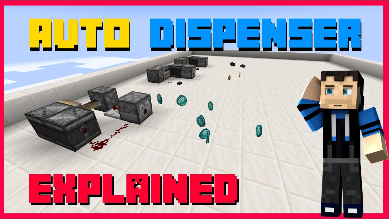 Simple Auto Dispenser Explained - Minecraft - YouTube