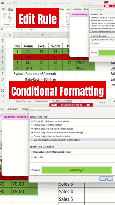 Cara Memperbaiki Conditional Formatting Excel Shorts Exceltutorial Conditionalformatting
