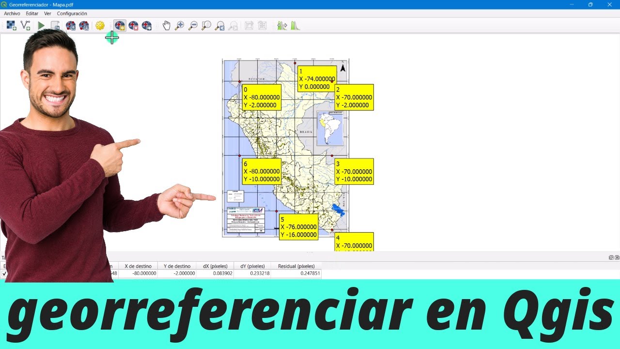📍 Cómo Georreferenciar un Mapa en QGIS | Paso a Paso Fácil y Rápido ...
