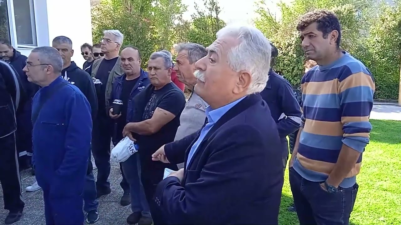 Ο Χρ. Κατσώτης στην συγκέντρωση εργαζομένων ΛΑΡΚΟ στα γραφεία της ...
