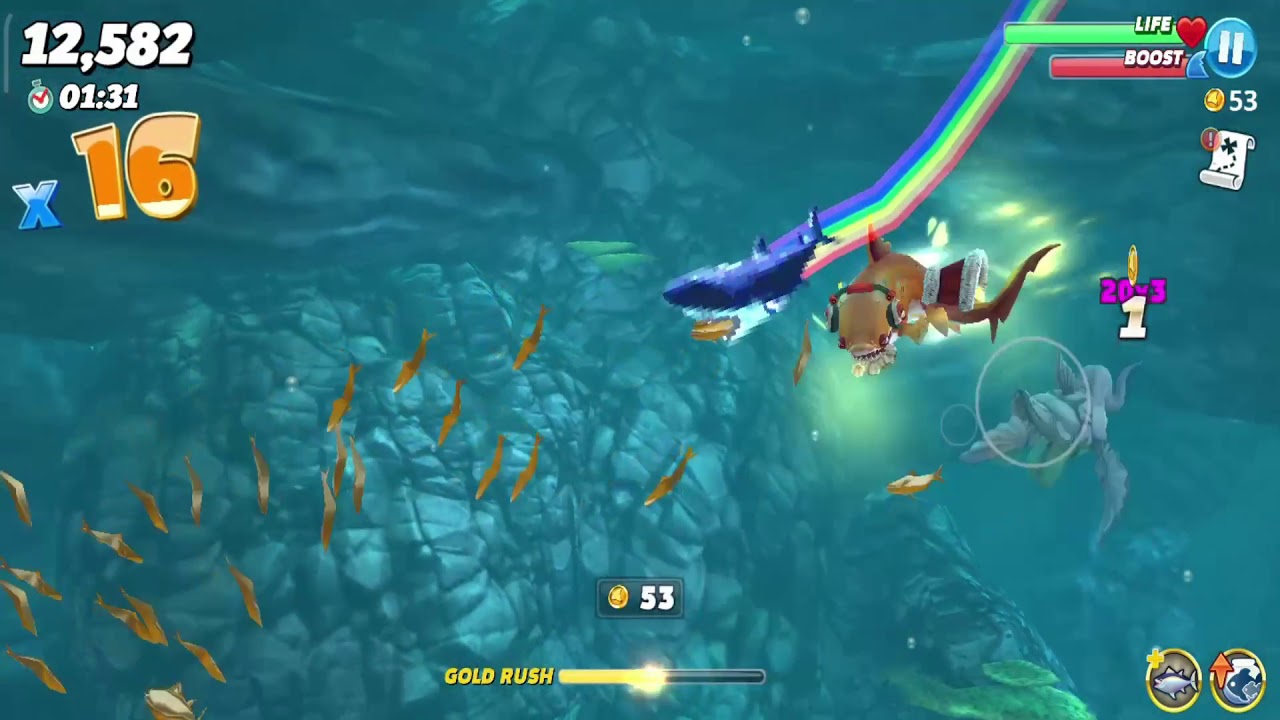 LUMINITE SHARK UNLOCKED - THE NARRALLICLYUS || Hungry Shark Evolution ...