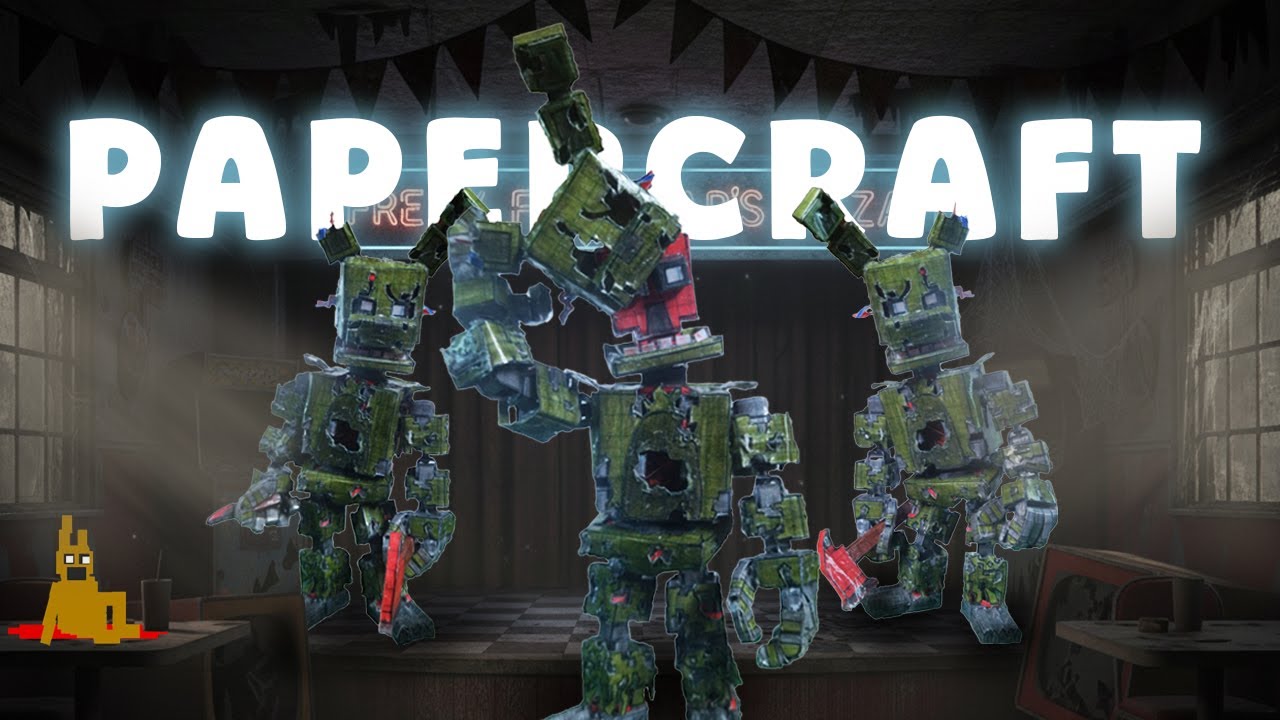 😈COMO HACER FIGURA DE PAPEL DE SPRINGTRAP | 🤯PAPERCRAFT EPICO🤯 - YouTube