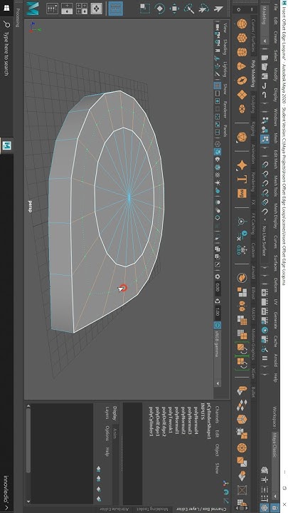 Maya Course | Insert Edge Loop, Offset Edge Loop, and Slide Edge tool in Maya - YouTube