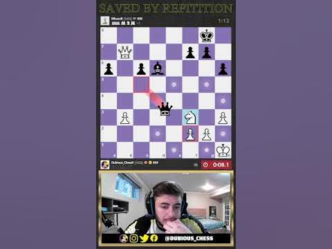 Saved by a repetition draw #chess - YouTube