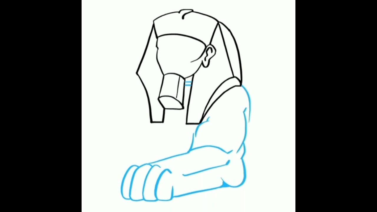 رسم ابو الهول خطوة بخطوة How To Draw A Sphinx Step By Step Shorts Youtube