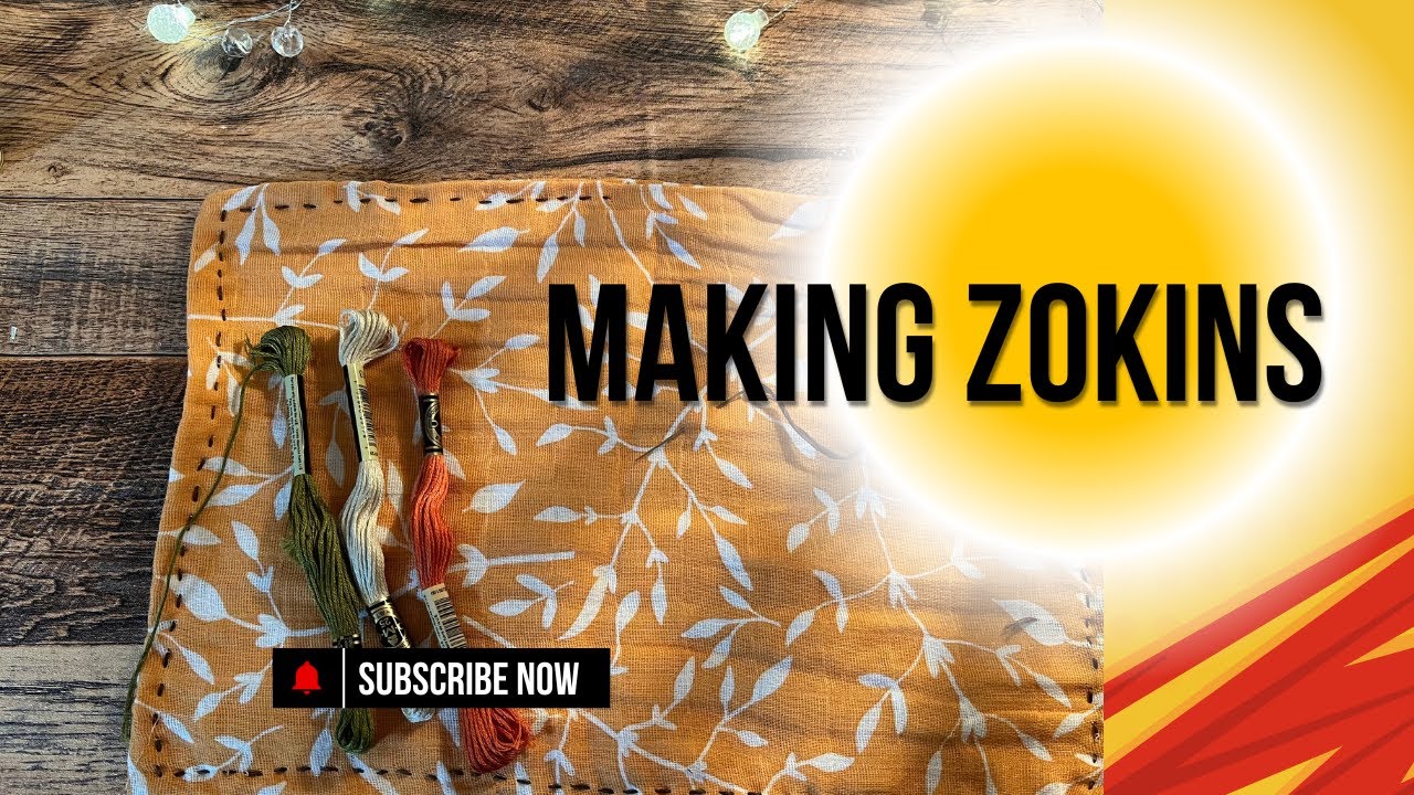 Making Zokins like my Auntie used to make #sashiko - YouTube