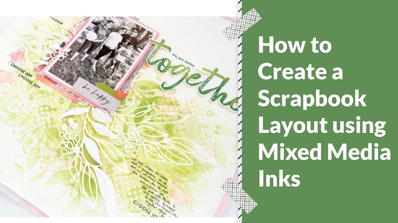 SCRAPBOOKING TUTORIAL: How to Create a Fun Scrapbook Layout using Mixed ...