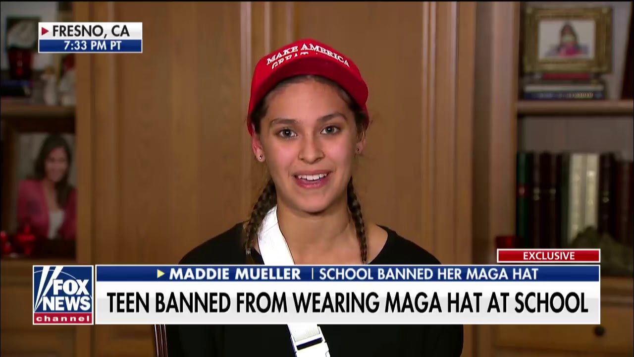 School Bans Teen Girl Wearing MAGA Hat - YouTube