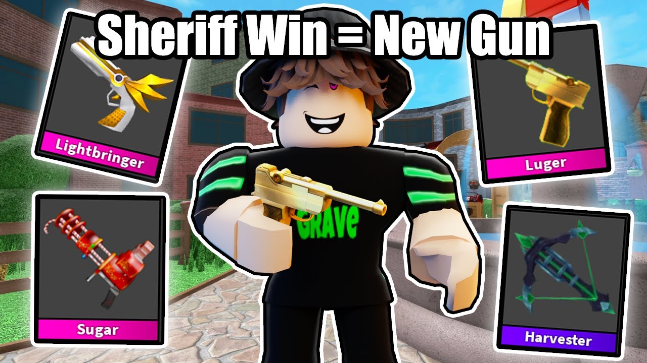 MM2 But Every Sheriff Win = New Godly Gun..(Murder Mystery 2) - YouTube