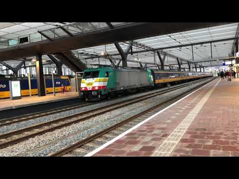 NMBS Traxx 2808 'de Feniks' + ICRm 16475 + NS Traxx 186 007 | Rotterdam CS - 4K - YouTube