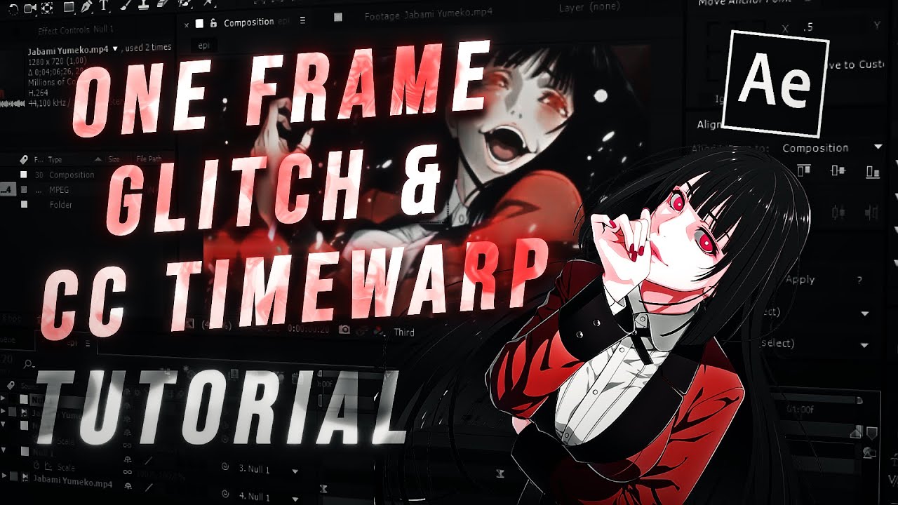 ONE FRAME GLITCH & CC TIME WARP TUTORIAL - AFTER EFFECT [AMV] - YouTube