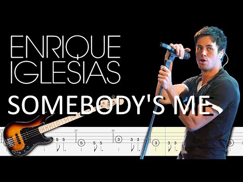 Enrique Iglesias - Somebody's Me (Bass Tabs and Notation ) By @Chamis Bass #chamisbass #basstabs