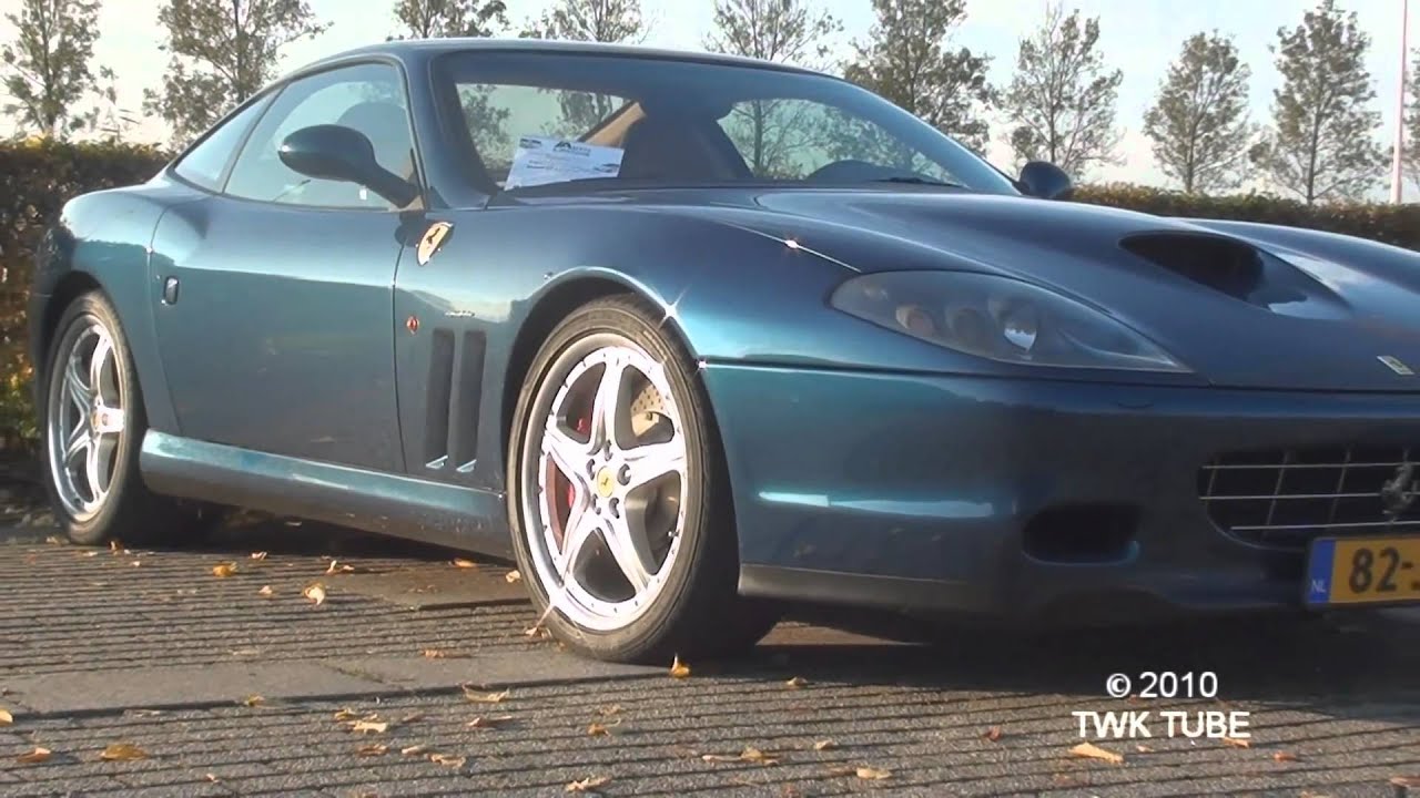 Ferrari 575 M Maranello Start-up and walk around (full HD) - YouTube