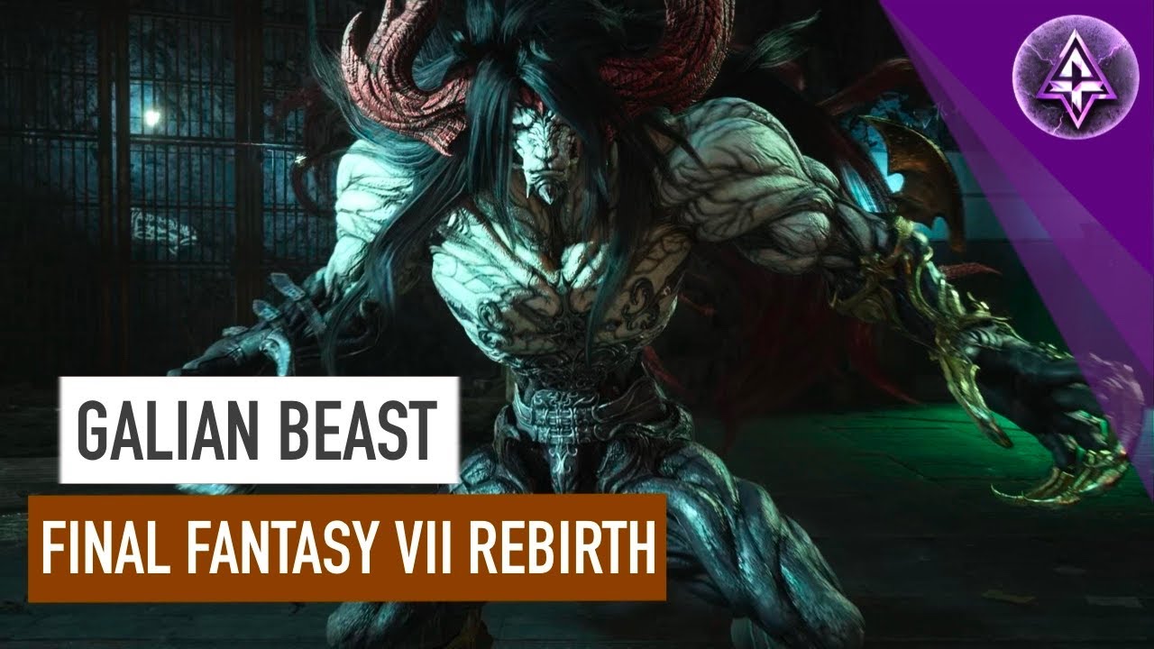 Final Fantasy VII Rebirth - Galian Beast - Boss Fight - YouTube