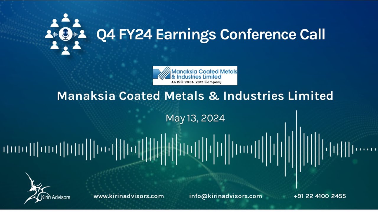 Manaksia Coated Metals & Industriesl Limited Q4 FY24 Earnings ...