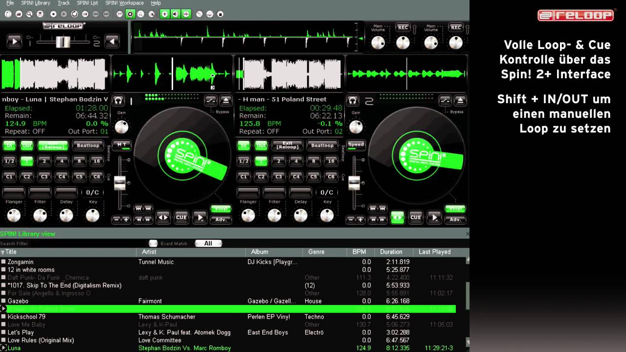 Reloop Spin! 2 Tutorial 10: Looping & Cue Points (Deutsch) - YouTube