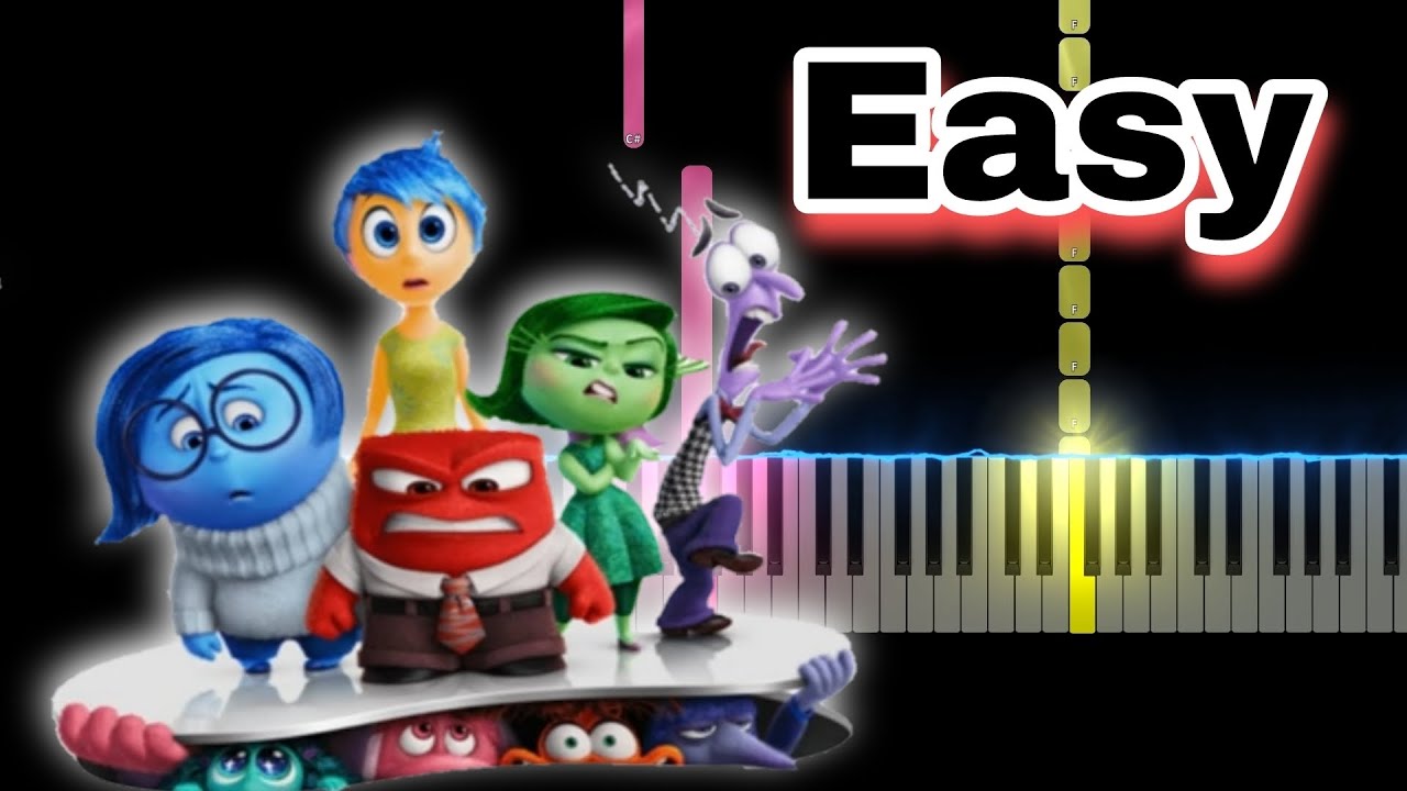 Inside Out 2 - Outside Intro (Easy Piano Tutorial) - YouTube