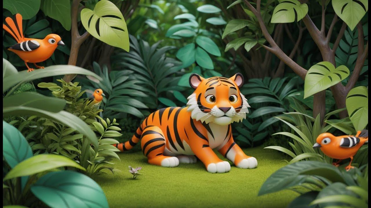 The Shy Tiger Becomes a Hero | Animated Fairy Tales | Bedtime Stories ...