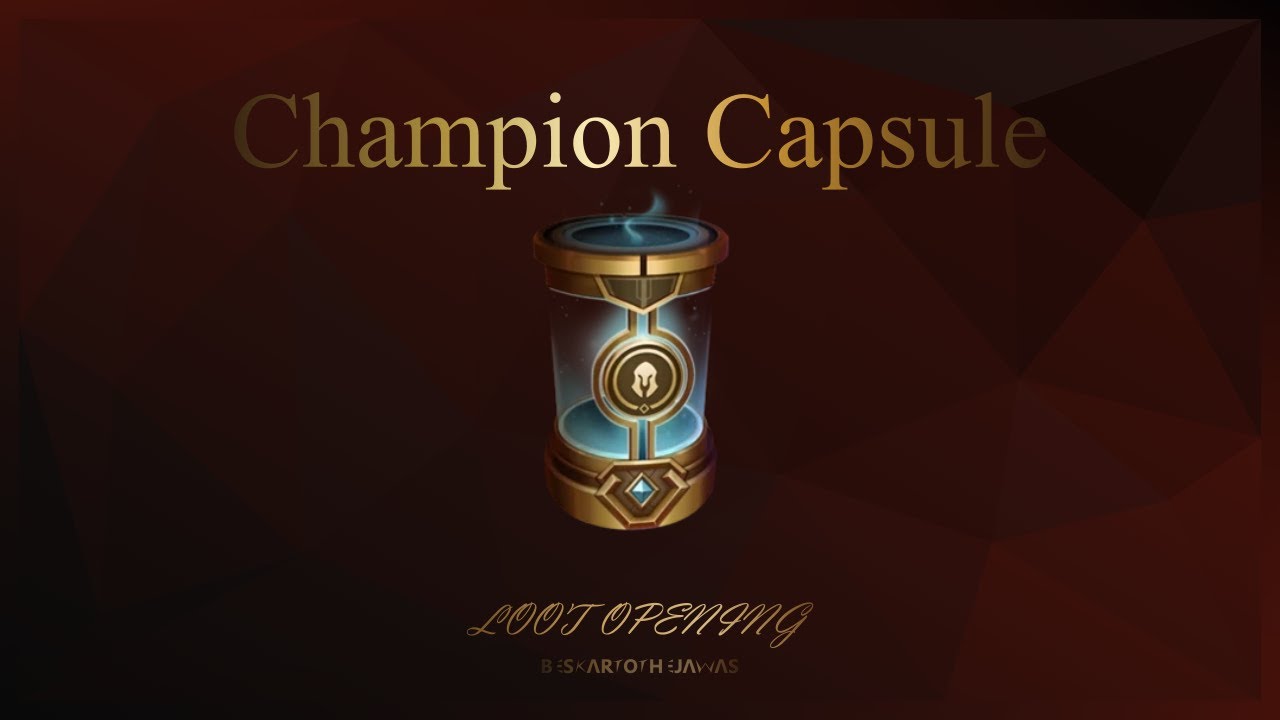 Opening A Champion Capsule - YouTube