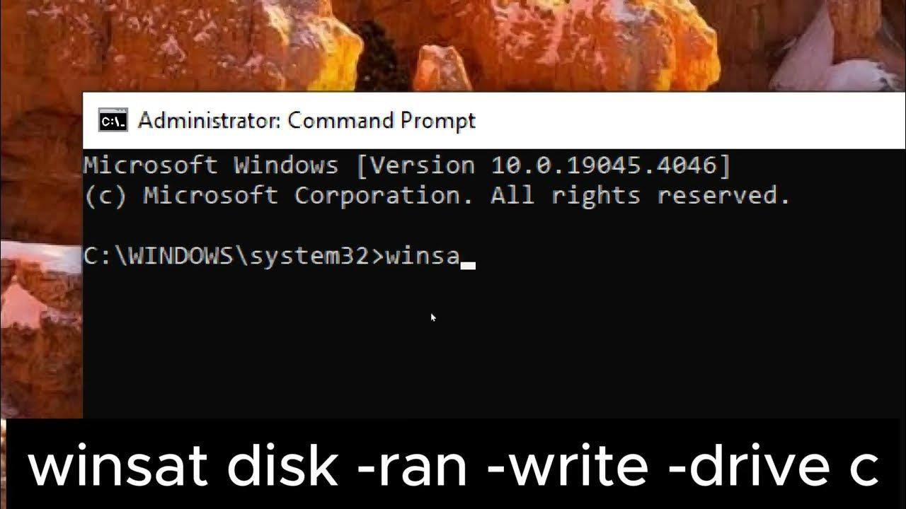How to Check Disk Speed Using Command Prompt [Tutorial] - YouTube