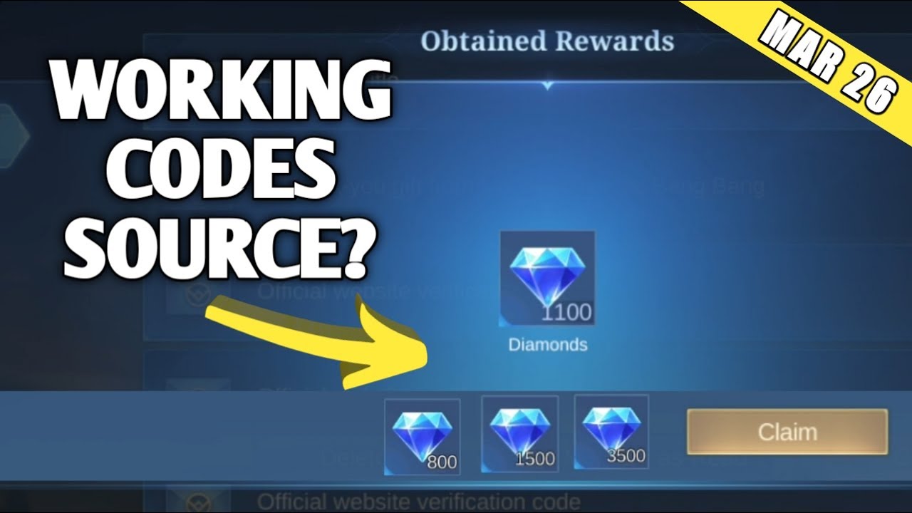 6 NEW WORKING ML DIAMONDS REDEEM CODES + How To Redeem Codes || Mobile ...