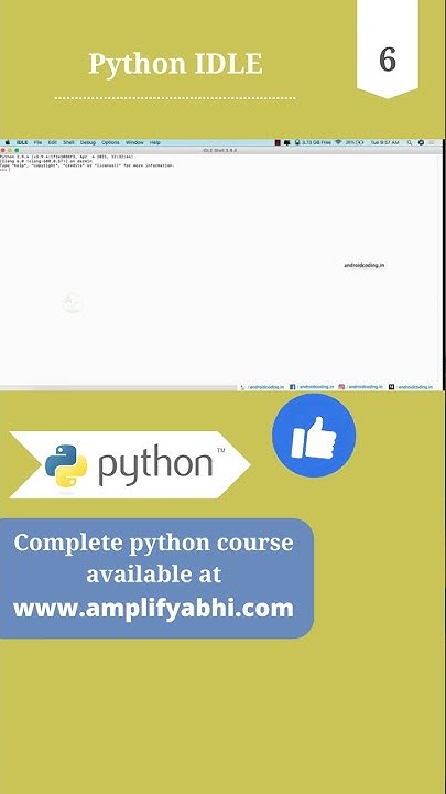 Python : IDLE ?? What is it | Single line coding | #shorts #amplifyabhi ...
