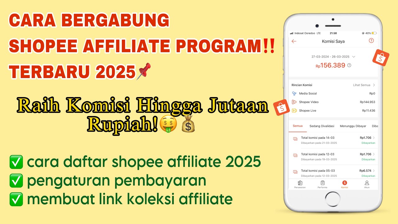 Cara Daftar Shopee Affiliate Program! 2025 - YouTube