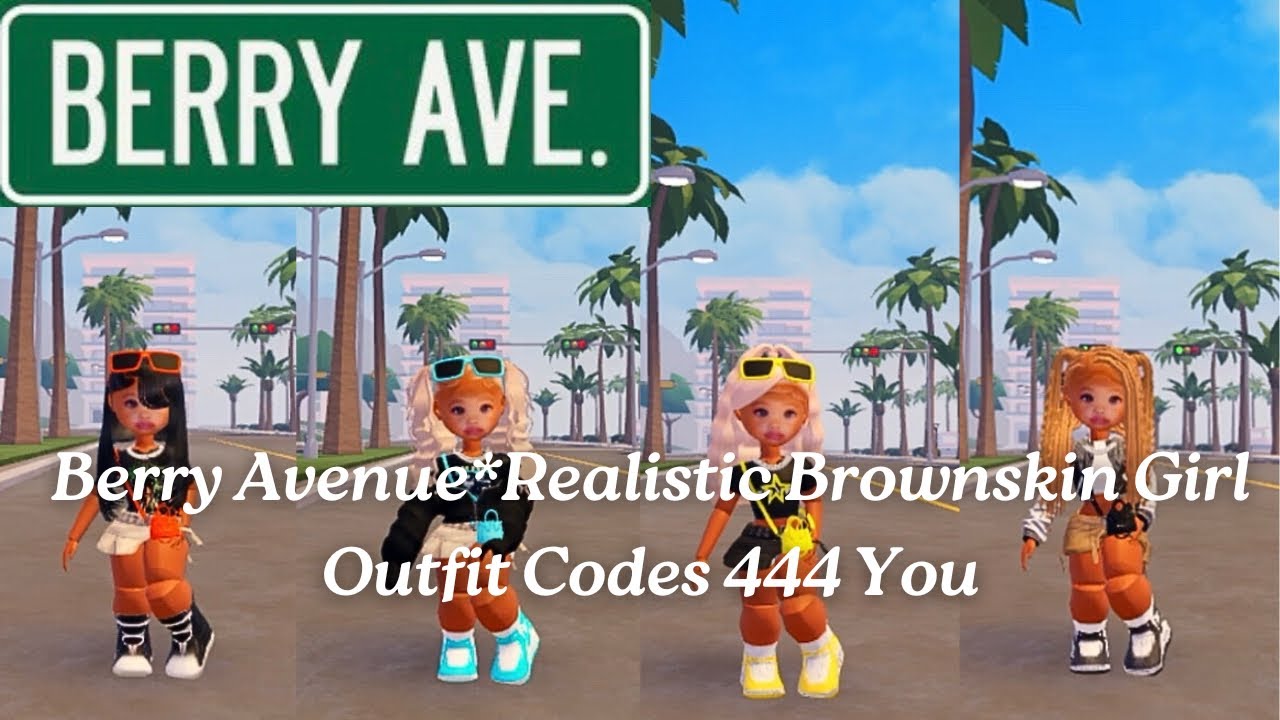 BERRY AVENUE CODES CLOTHES* Realistic Brownskin Girl Outfit Codes*Blush ...