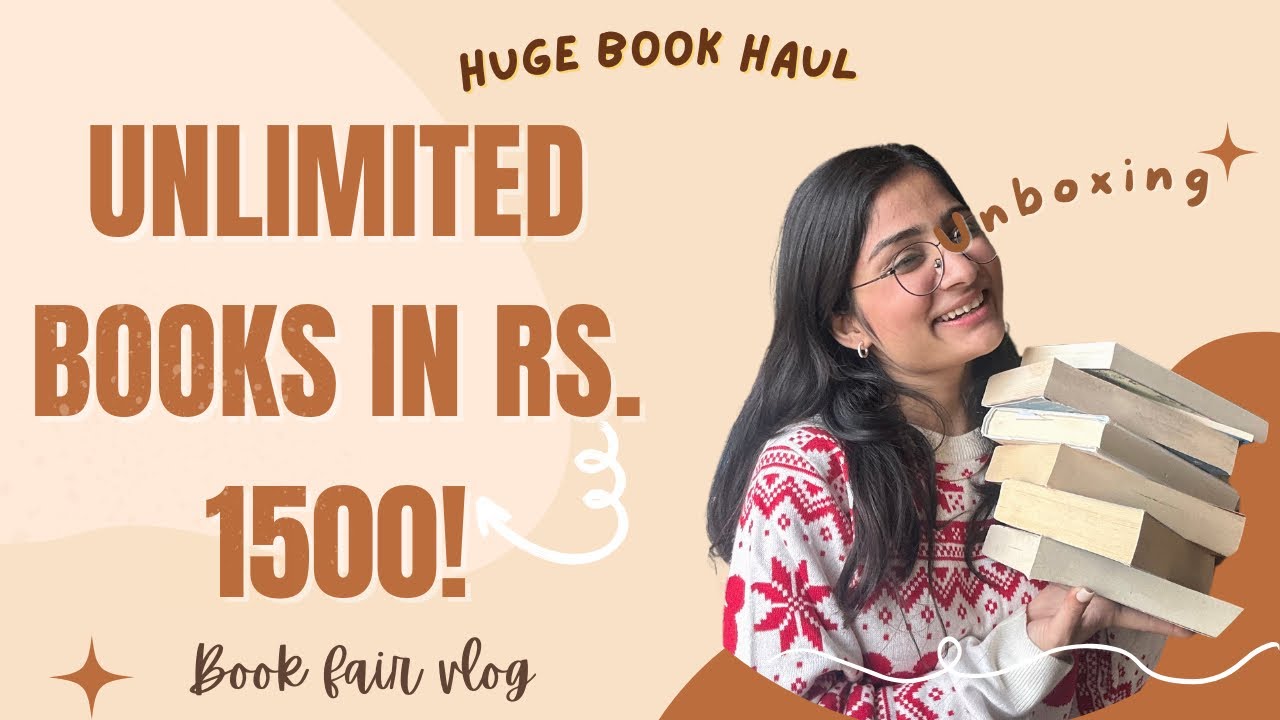 💸Buy unlimited books in Rs. 1500/2500📚HUGE BOOK HAUL🎀 Book-fair vlog ...
