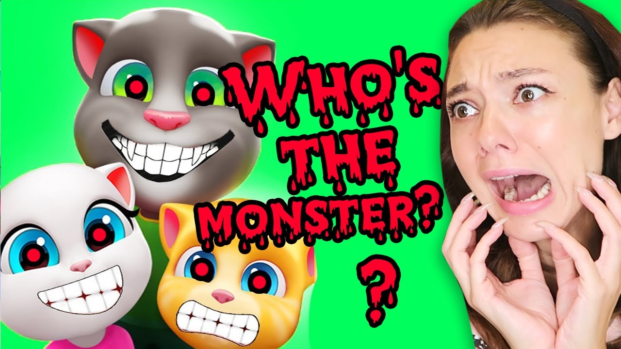 Who's the monster??? MY TALKING TOM FRIENDS - YouTube