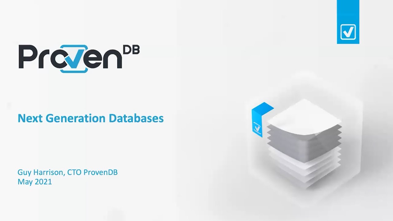 C205 Next-Generation Databases - YouTube