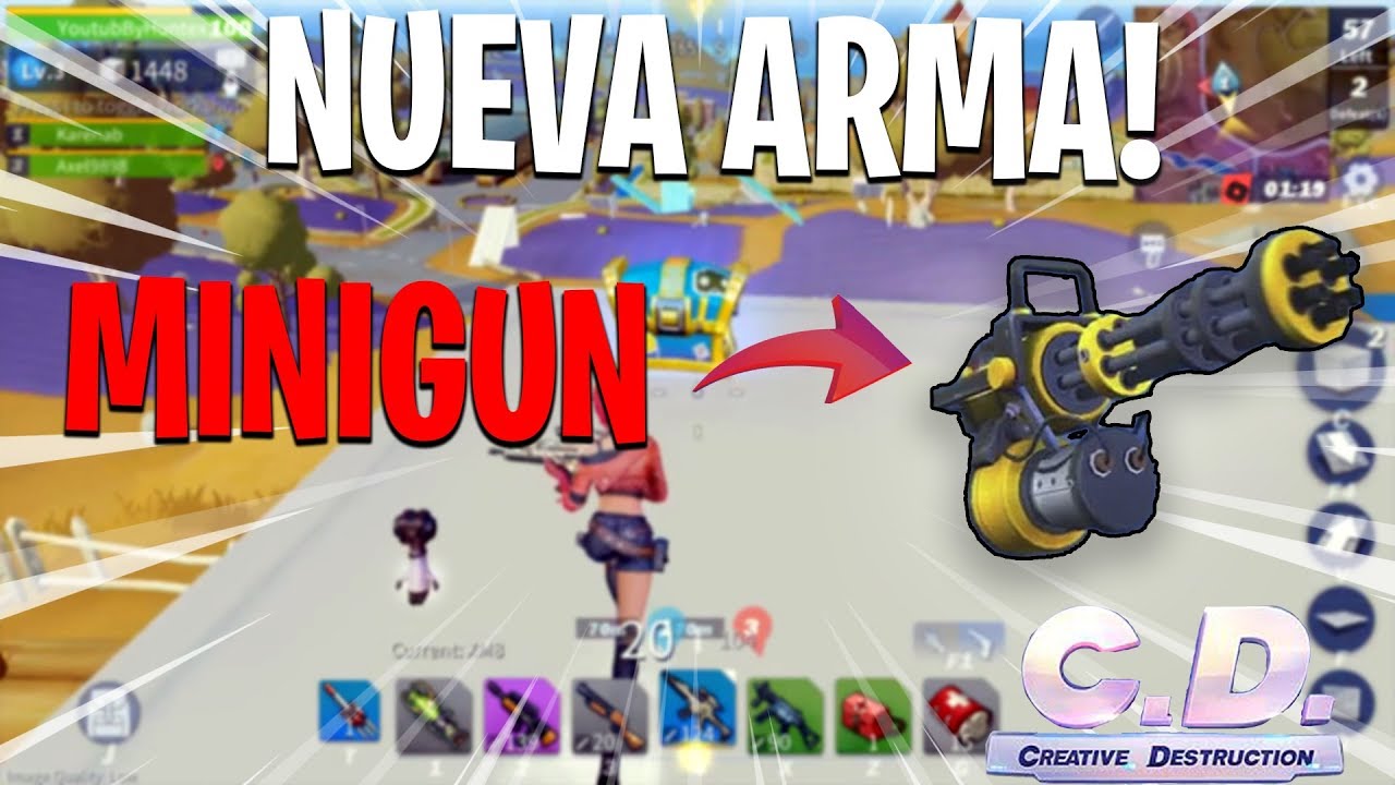 **NUEVA ARMA** Gatling (Minigun) - Creative Destruction PC | ByHuntex ...