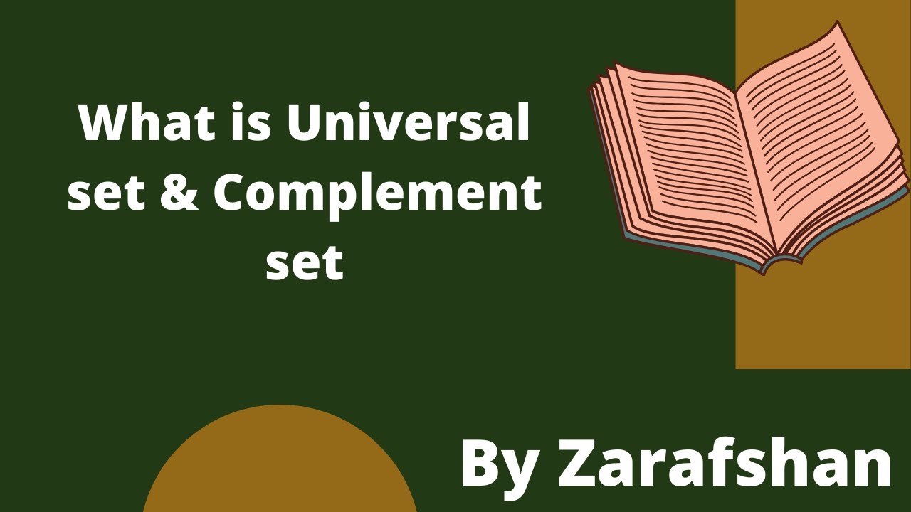 Math's| Class 7th| Ch#01| Sets | Universal set & Complement set. - YouTube