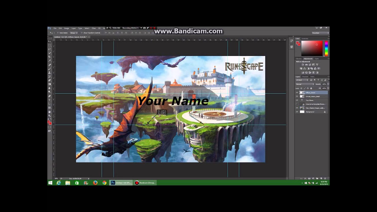 Runescape Channel Art Template! - YouTube