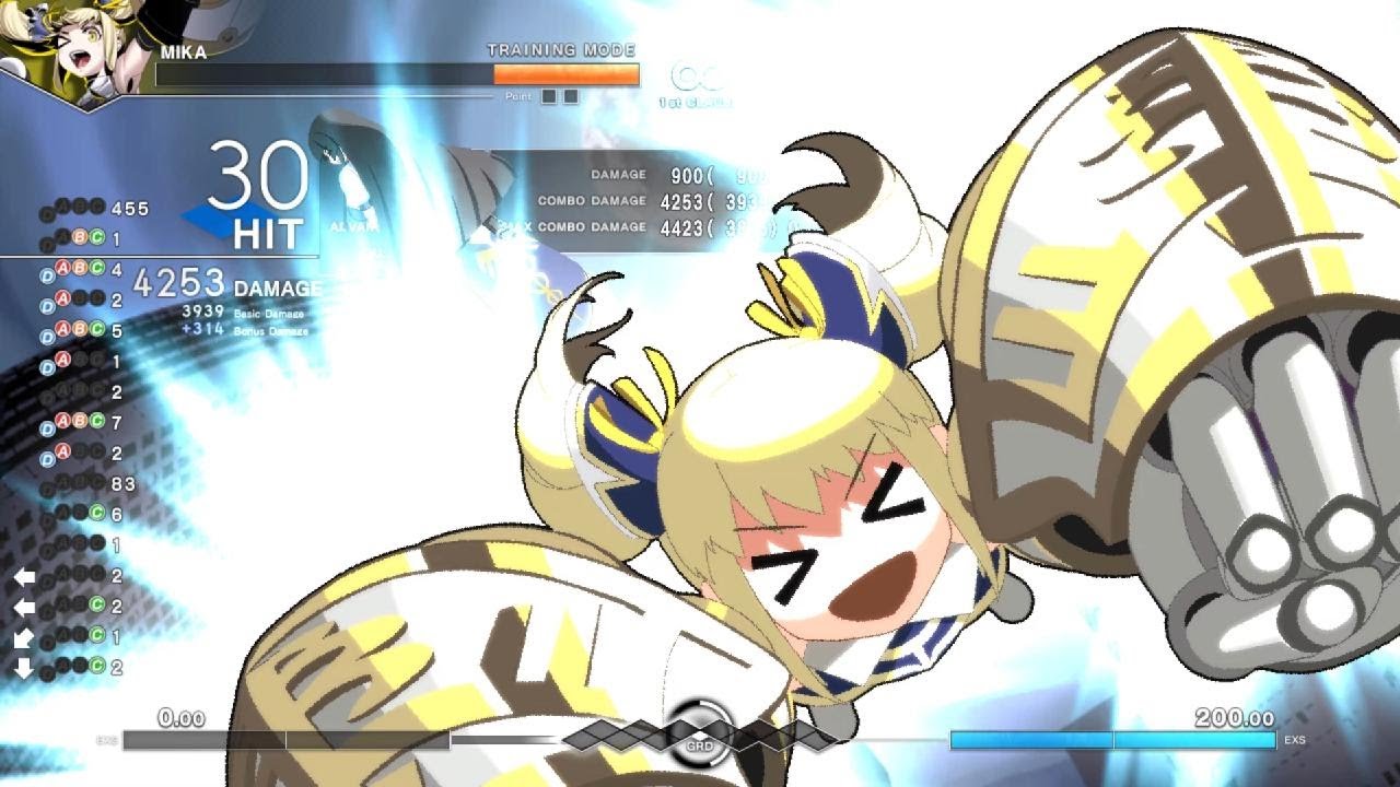 UNDER NIGHT IN-BIRTH II Sys:Celes【UNI2】初心者向け、最終奥義含むミカおすすめコンボ。 - YouTube