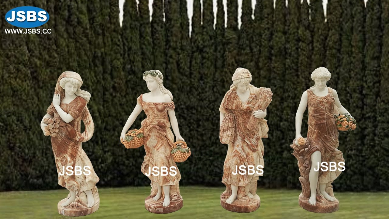 Colorful Natural Marble Spring Summer Autumn Winter Four Season Garden ...