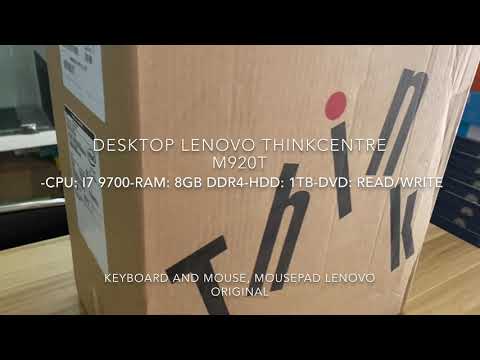 Desktop PC Lenovo ThinkCentre M920T - i7 Review and Unboxing - YouTube