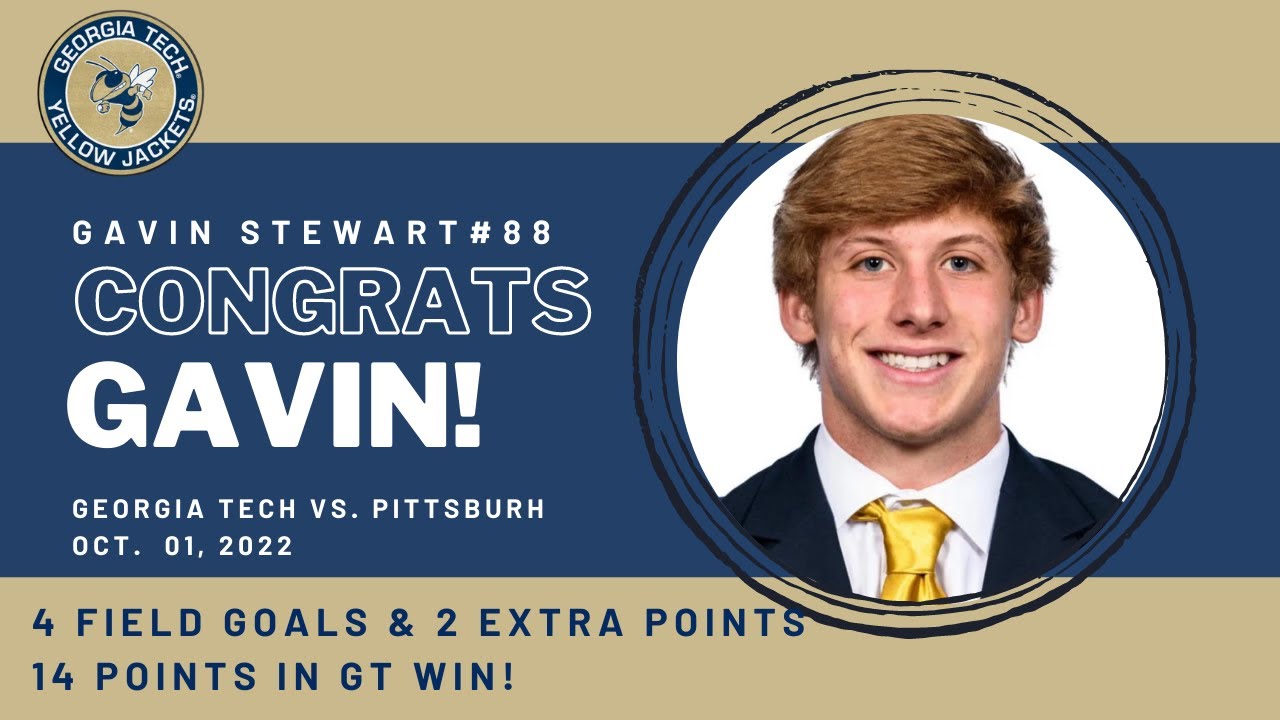 Gavin Stewart's 4 Field Goals vs. the University of Pittsburgh 10.01.22 ...